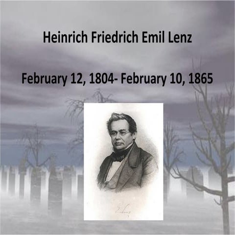 H.F.E Lenz | PPT