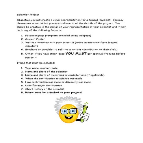 Scientist project | PDF