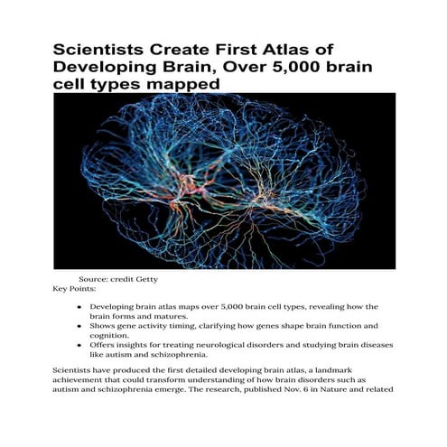Scientists Create First Atlas of Developing Brain, Over 5,000 brain ...