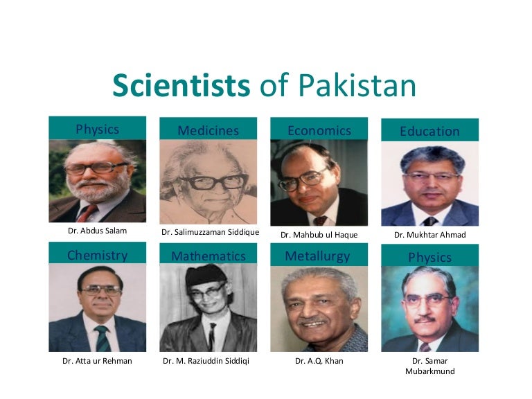 Scientists of Pakistan