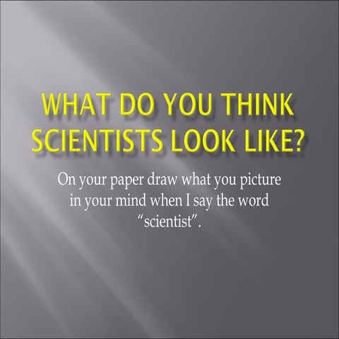 Scientists stereotypes | PPT