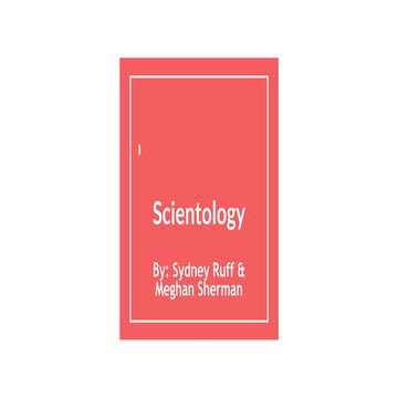 Scientology | PPTX