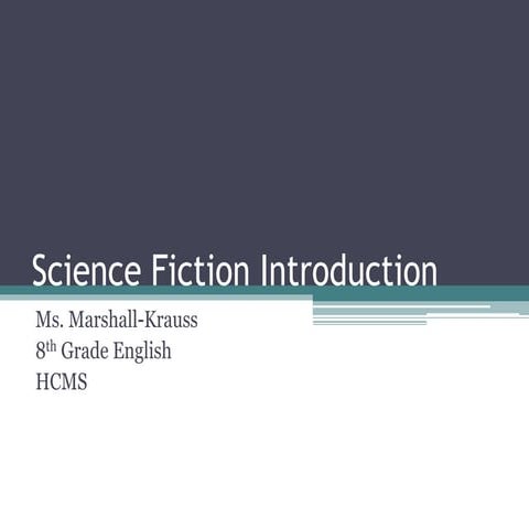 Science Fiction Introduction and Brainstorming | PPT