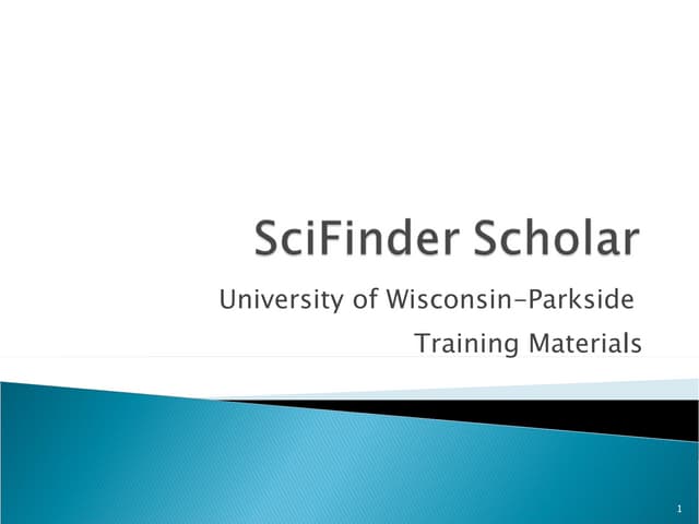 Scifinder | PPT