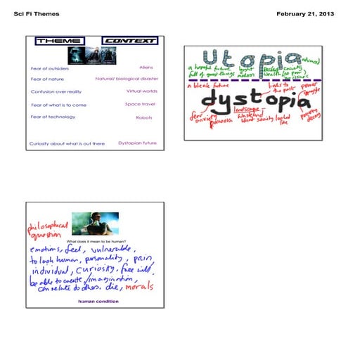 Sci fi themes | PDF | Science Fiction | Genres