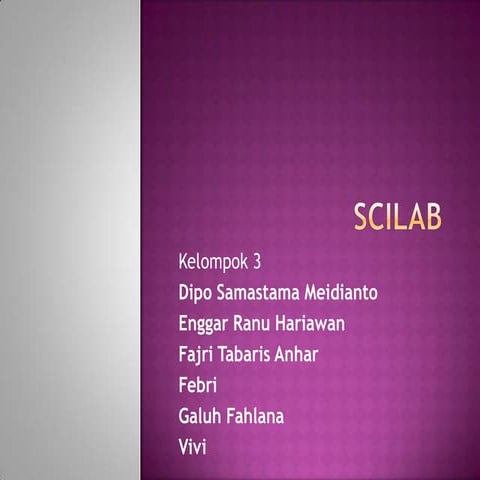 Scilab | PPT