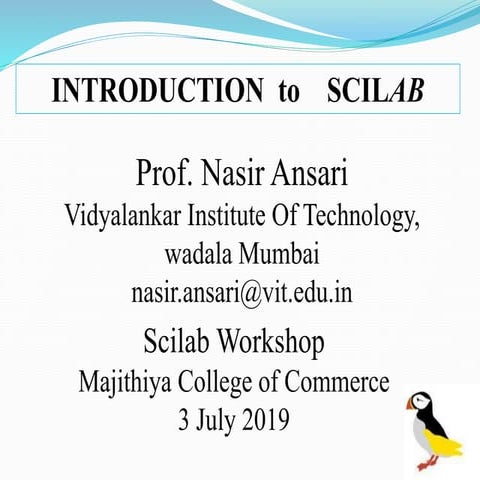 Scilab presentation | PPTX