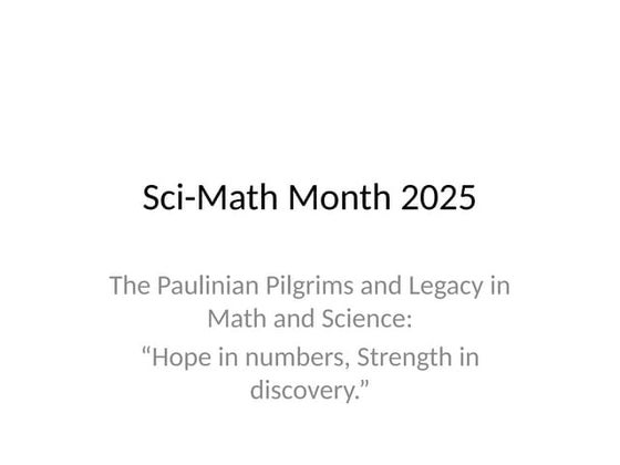 Narrative Report Science&Math Month.docx | Science