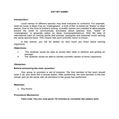 Sci math trail | DOCX