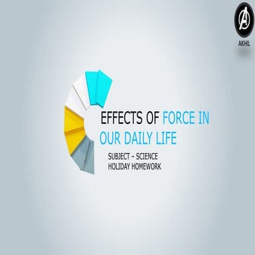 EFFECTS OF FORCE IN OUR DAILY LIFE DONE BY AKHIL MADISHITTI | PPTX
