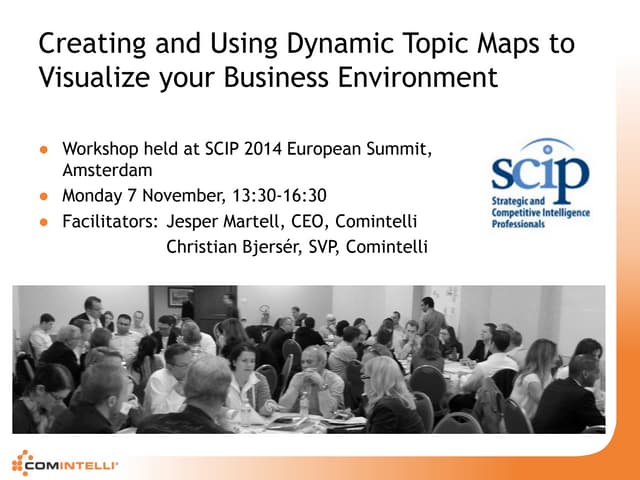 Scip Workshop By Comintelli Creating And Using Topic Maps To Visualize 1704