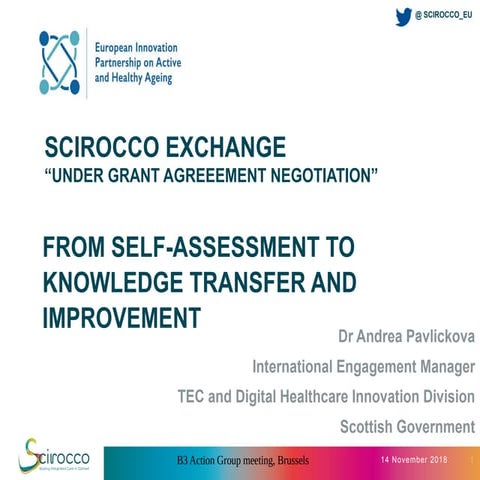 SCIROCCO Exchange 1 overview - European project | PPTX