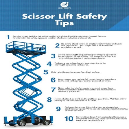 10 Tips for Scissor Lift Safety | PDF