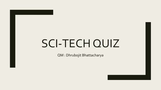 Science quiz – visual round | PPT