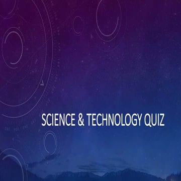 Sci Tech Quiz | QM Shivayou | PPTX