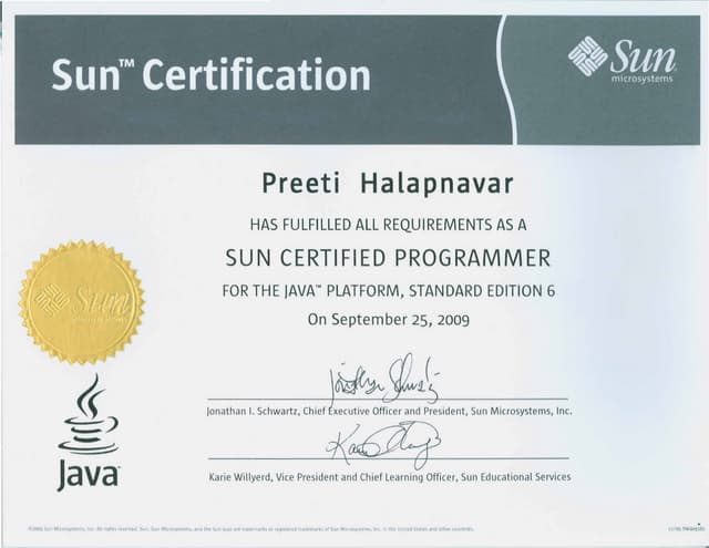 Oracle Certified Professional Java Se 6 Programmer Ppt