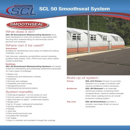 SCL50 Smoothseal roof coating | PDF