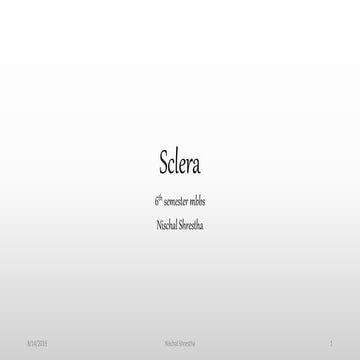 Sclera | PPTX