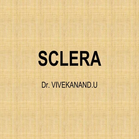 SCLERA.ppt | Eye and Vision Conditions | Diseases and Conditions
