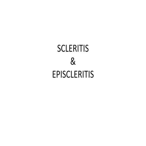 Scleritis | PPTX