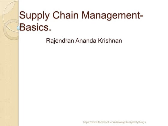 Supply chain cycle flow | PPT