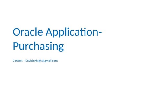 P2P Cycle in Oracle Cloud Fusion | PPTX