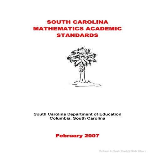 SC Math Academic Standards | PDF