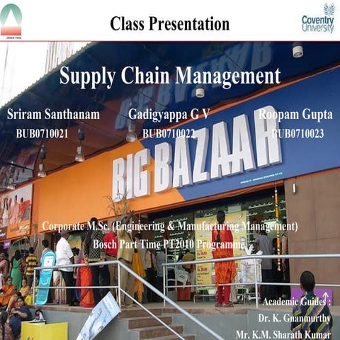 Scm big bazaar | PPT
