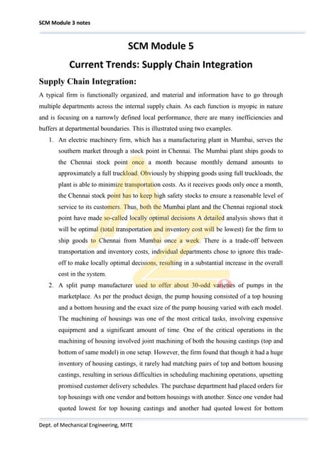 Supply chain management Mod5@AzDOCUMENTS.in.pdf Supply chain management Mod5@AzDOCUMENTS.in.pdf