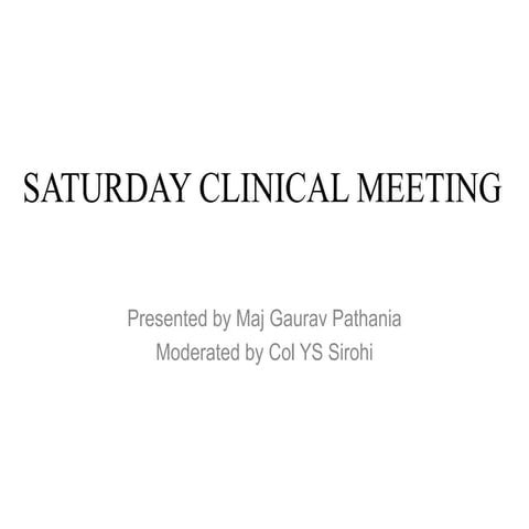 Scm presentation gaurav final | PPTX | Brain and Nervous System Disorders | Diseases and Conditions