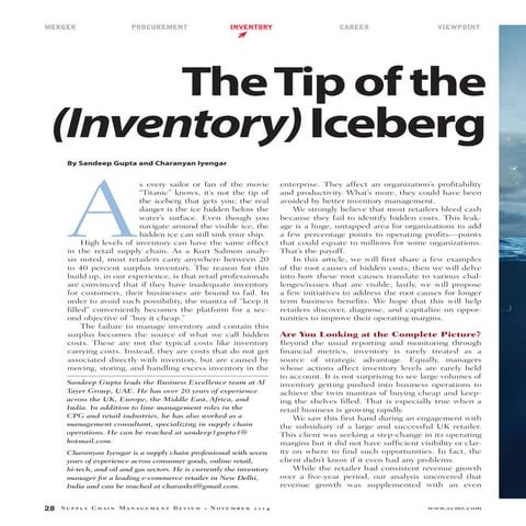 The tip of Inventory iceberg | PDF