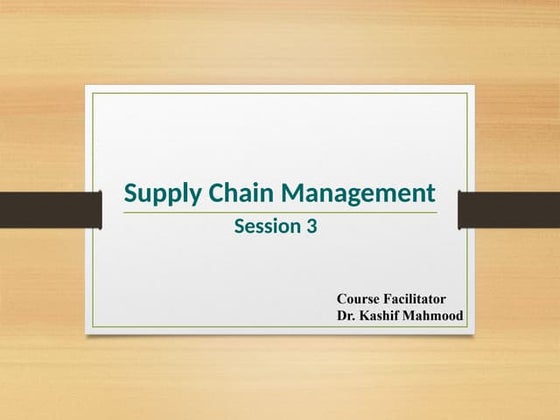 Chapter 3 Supply Chain Drivers and Obstacles | PPT