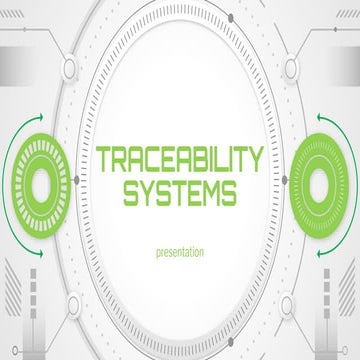 SCM Traceability System Concept Design | PPTX