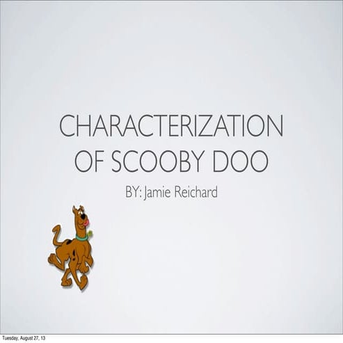 Scooby doo Characterization | PDF