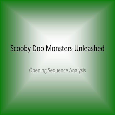 Scooby doo monsters unleashed | PPT