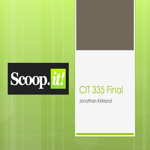 Scoop.it kirkland, jonathan | PPT