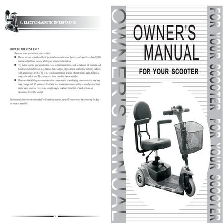 Scooter 3331 owner's manual | PDF | Scooters | Automotive