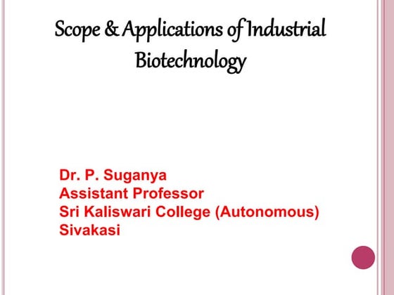 Biotechnology Introduction BP-605T B.Pharm | PPT