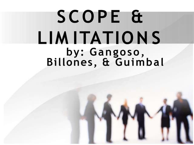 Scope And Limitationspptx