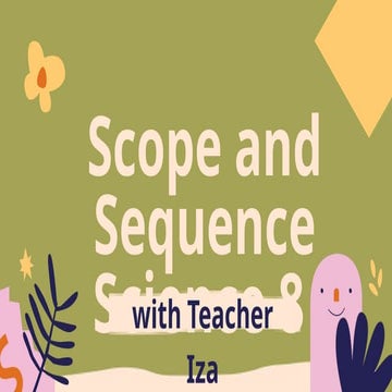 Scope and Sequence. powerpoint presentation | PPTX