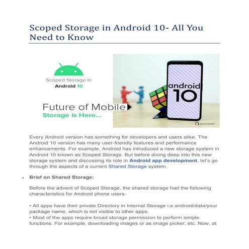 Scoped Storage In Android 10 All You Need To Know Pdf Operating