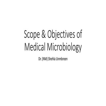 Scope & Objectives of Medical Microbiology.pptx