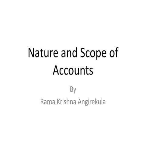 Scope of accounts | PPTX