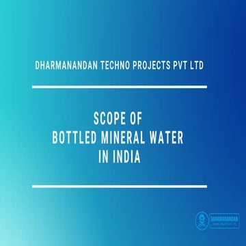 Scope of bottled water | PDF