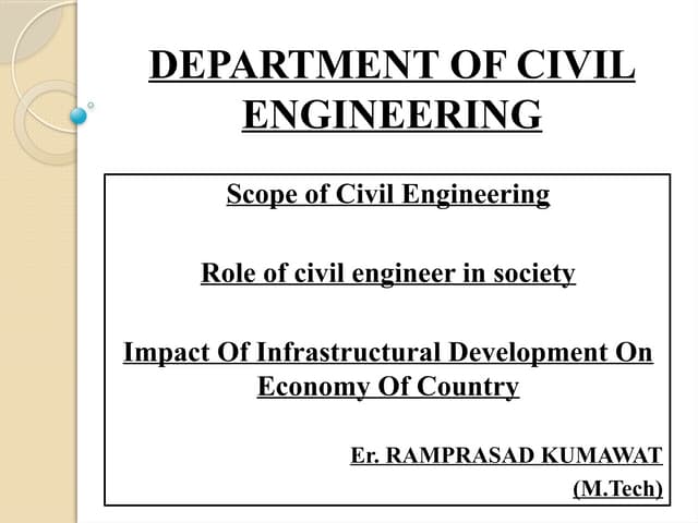 Various disciplines of civil engineering | PPTX
