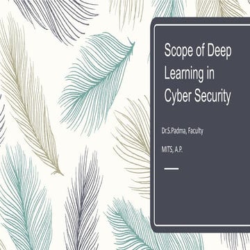 Scope of deep learning | PPT