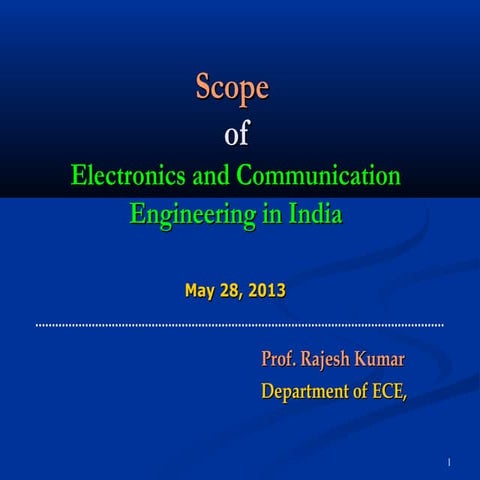 Scope of electronics and communication engineering in india.ppt