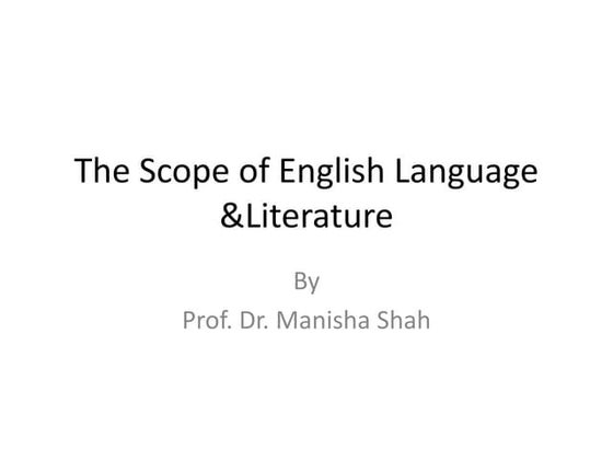 English Language Teaching - An Introduction | PPTX