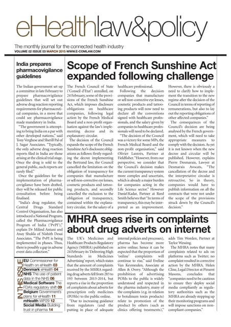 The french sunshine act continues to be a challenge | PDF | Business ...