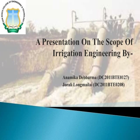 Scope of irrigation engg | PPTX
